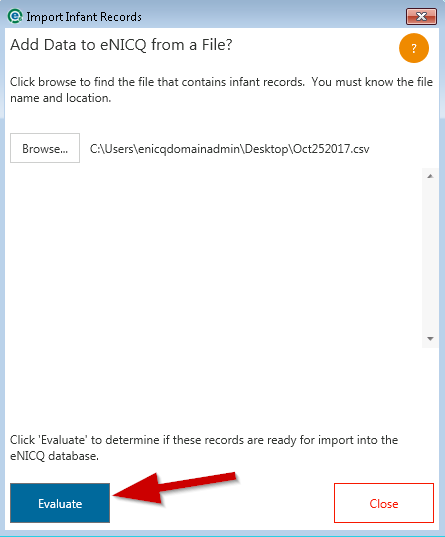 eNICQ 6 - Importing a CSV, XML, or JSON file – Help Center