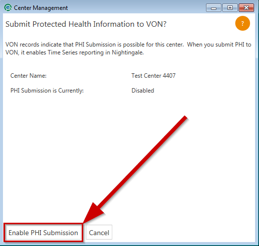 eNICQ 6 - Set PHI Submission (Administrators only) – Help Center