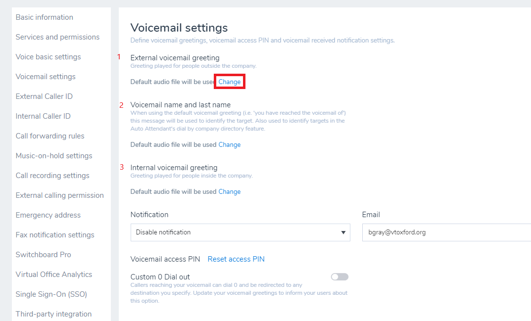 Recording Saved Outgoing Messages on the 8x8 System – Help Center